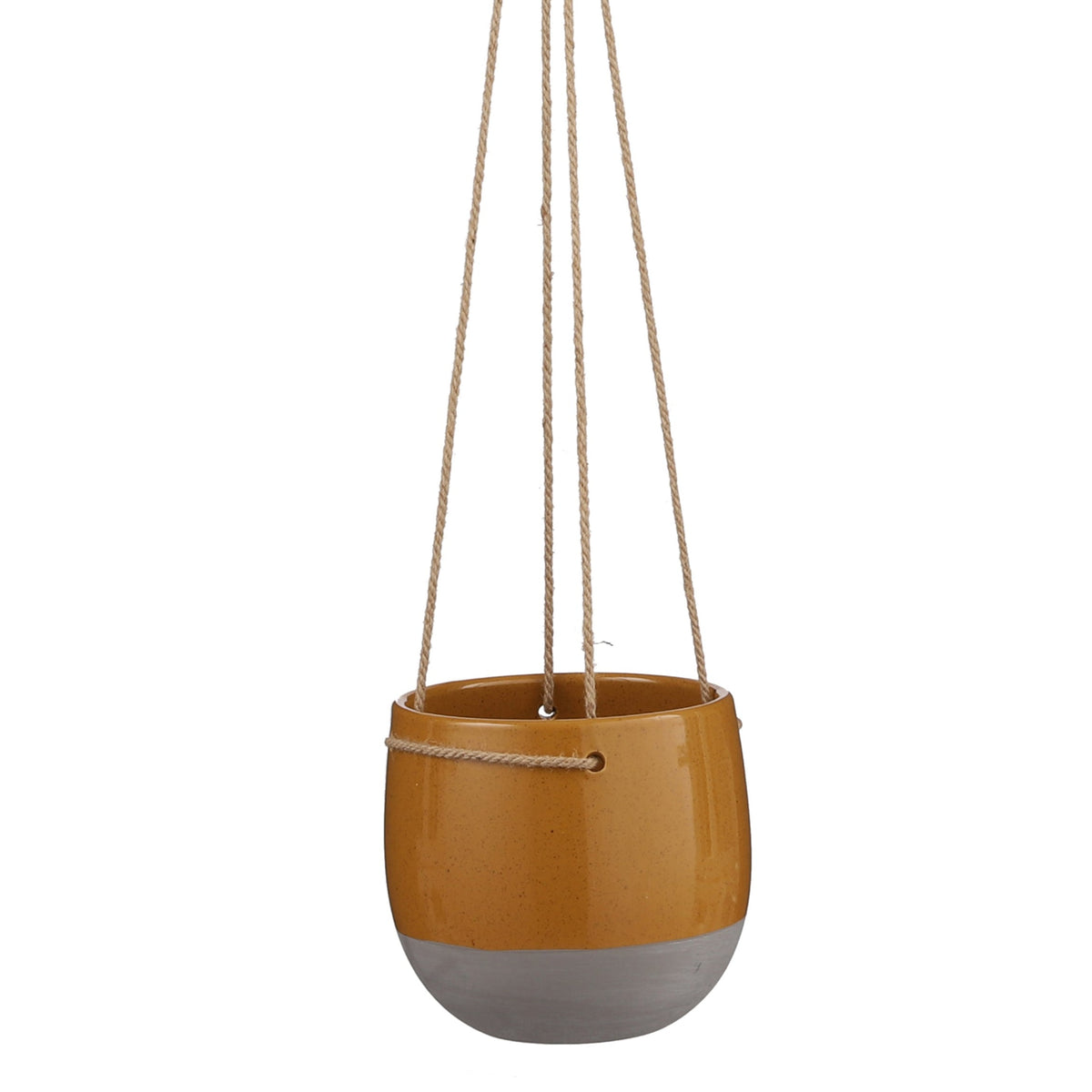 Resa Hanging Pot - D18.5cm - Ochre — Hadeco.co.za